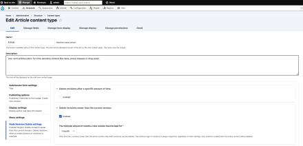 Node Revision Delete | Drupal.org